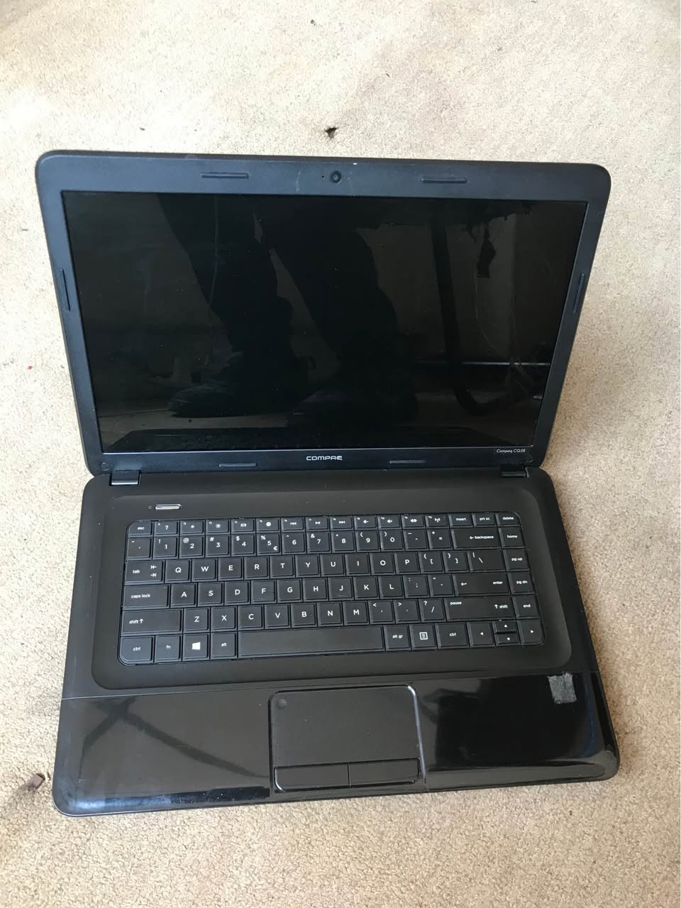 Compaq CQ58 Dual Core Laptop 70usd Intel dual core 1.80ghz processr ...