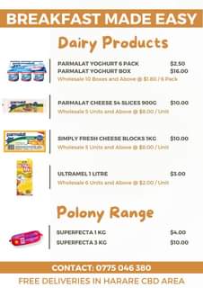 Ice Cream for Sale in Zimbabwe | Dairy Products